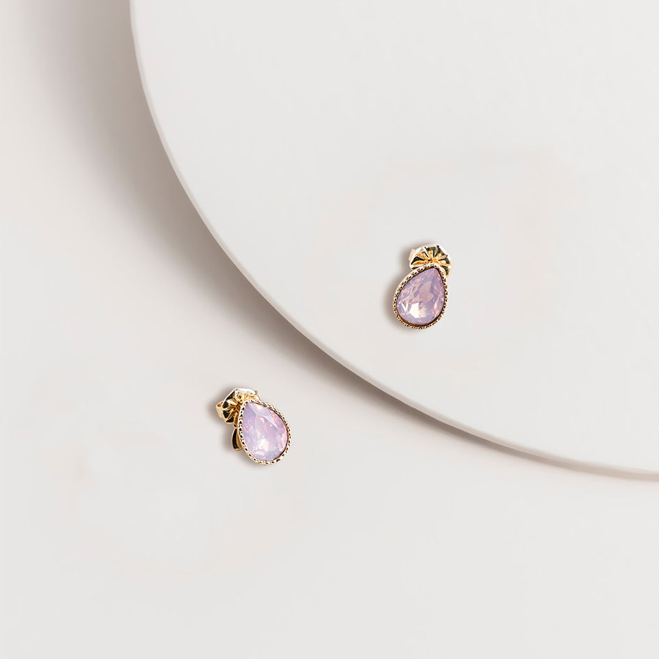 SUPER AMAZING Teardrop Stud PALE PINK – Espial Interiors + Gifts
