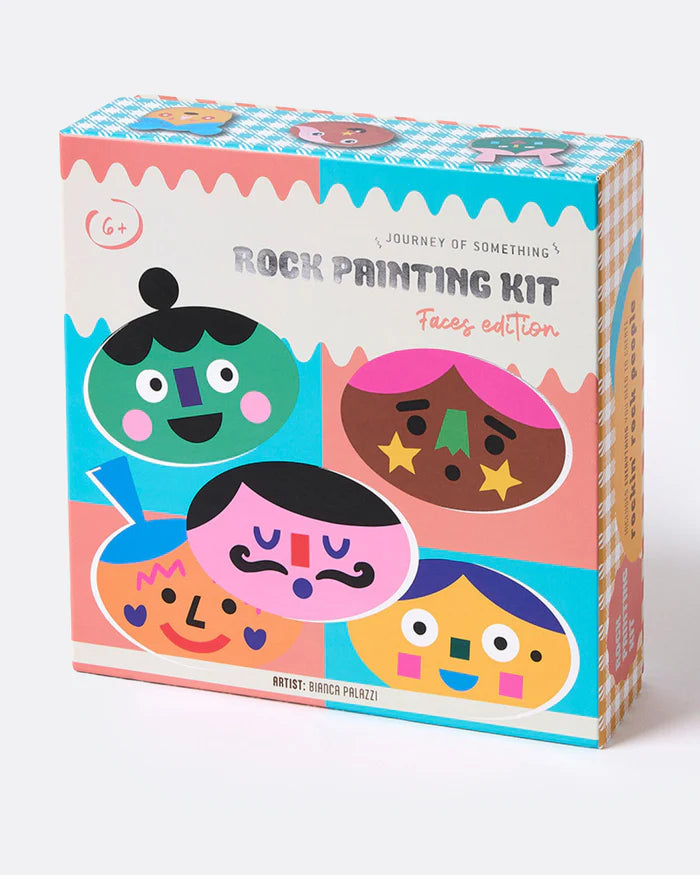 JOS Kids Rock Painting Kit - Cool Faces